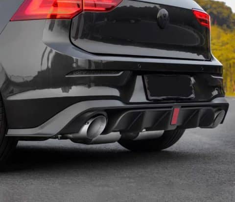 MK8 GTI Rear Diffuser CS Style Piano Black - Premium DeutschCarbon